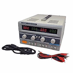 Tekpower TP5003D-3 Digital Variable Triple Outputs Linear-Type DC Power Supply, 0-50 Volts @ 0-3 Amps