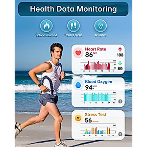 Smart Watches for Men Women (Answer/Make Call), Alexa Built in, 1.8" Full Touch Screen Fitness Tracker with Heart Rate SpO2 Sleep Monitor IP68 Waterproof Smart Watch for iPhone Android Phones, Pink,Bl