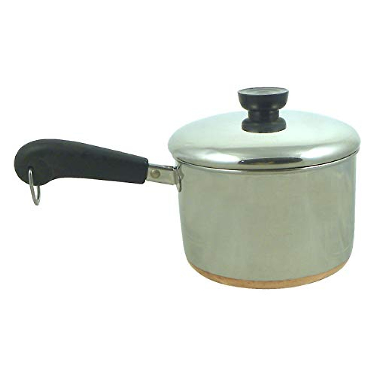 Vtg Revere Ware SS Copper Bottom 2qt Saucepan