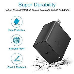 Type C Charger 45W, Super Fast Charger Type C with 6FT C to C Android Charger Cable 5A Fast Charge USB C Charger Charging Block for Samsung Galaxy S23/S22 Ultra/S22+/S21+/S21/S20/S10/Note 20/Note 10