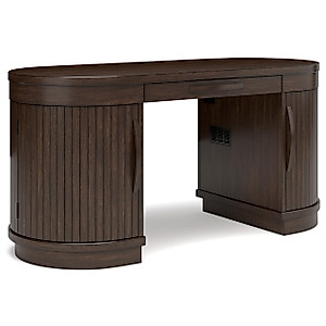Signature Design by Ashley Korestone Home Office Desk, 63" W x 26" D x 30" H, Dark Brown
