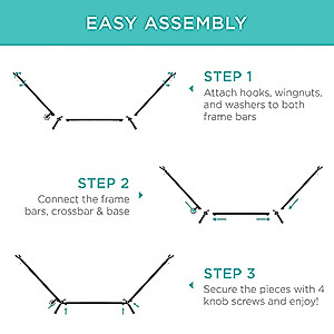 Best Choice Products Portable Heavy-Duty 9ft Steel Hammock Stand w/Built-in Wheel, Carrying Case, Weather-Resistant Finish, 450lb Capacity
