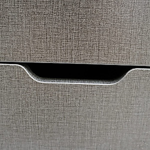 TFXATFX Brown Oak Drawer Wood File Cabinet with Coded Lock Mobile Lateral Filing Cabinet Printer Stand with Open Storage Shelves for Home Office Modern Popular Wood Grain