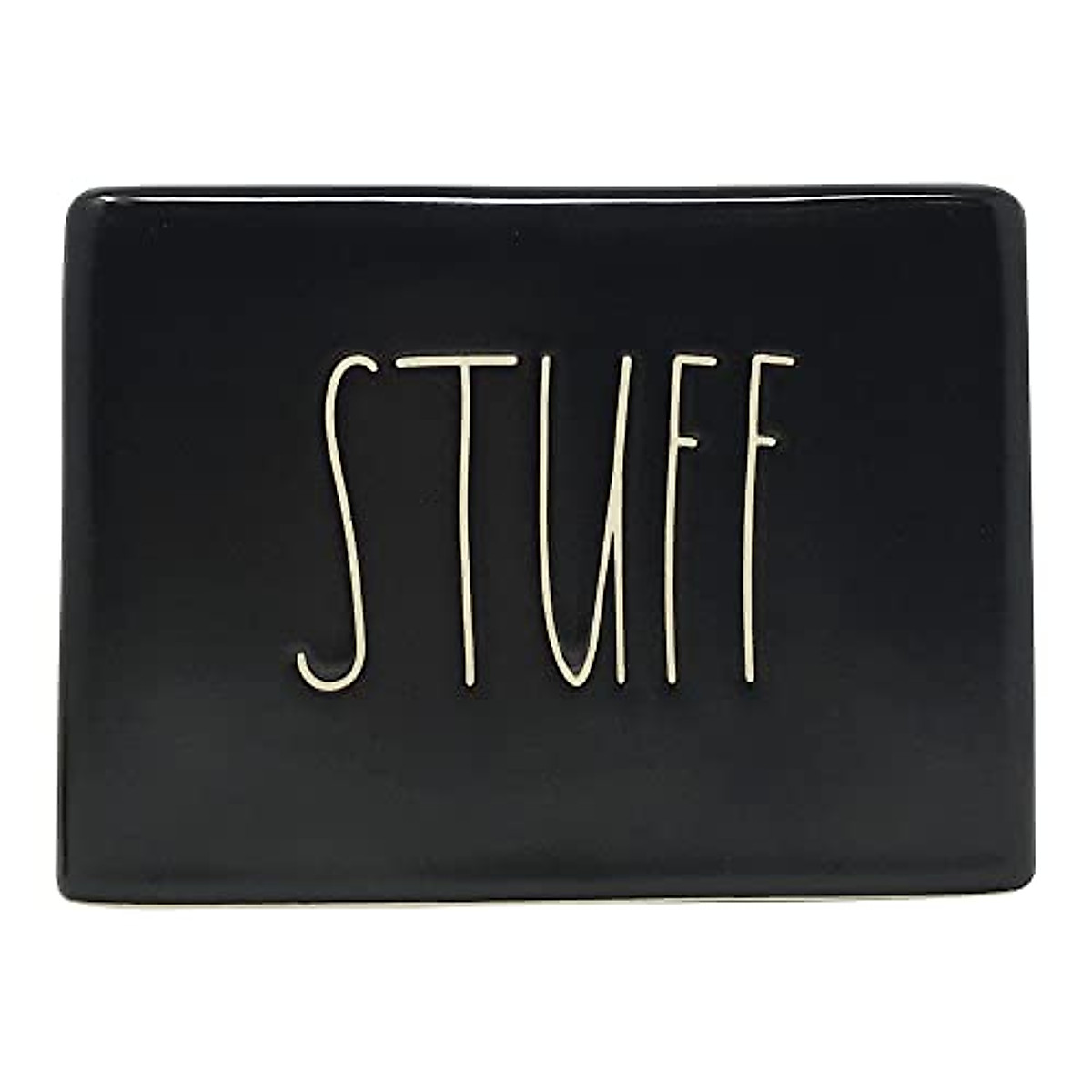 Rae Dunn by Magenta Accessories Holder for Bath, Kitchen, or Office (Stuff/Black)