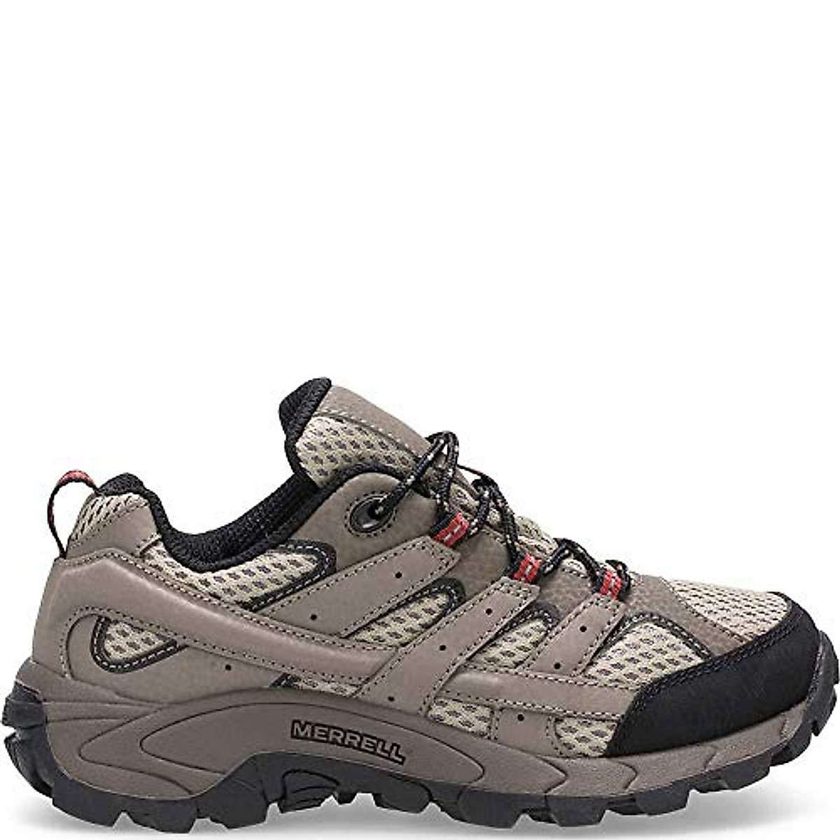 Merrell Moab 2 Low LACE Hiking Sneaker, BARK Brown, 5 US Unisex Big Kid