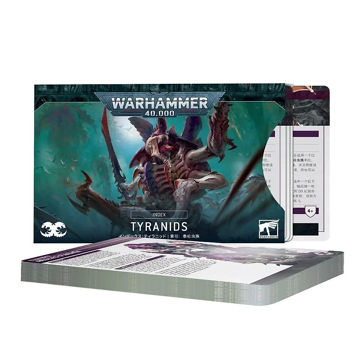 Games Workshop Warhammer 40k - Index Cards V.10 Tyranides (Fr) - Tabletop Game - Age 12+
