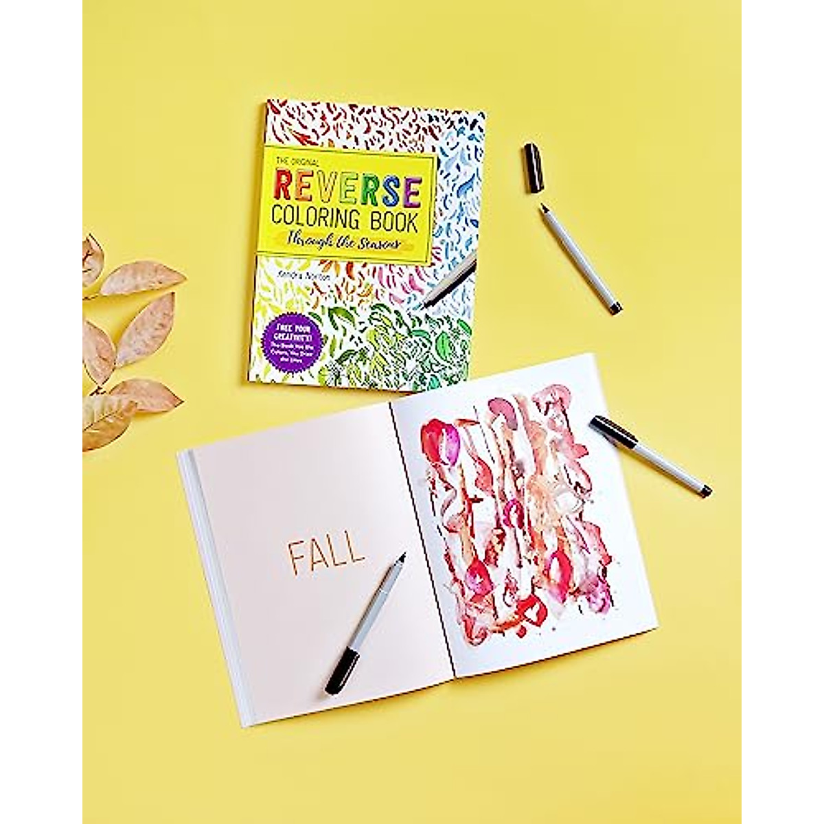 The Reverse Coloring Book™: Through the Seasons: The Book Has the Colors, You Make the Lines