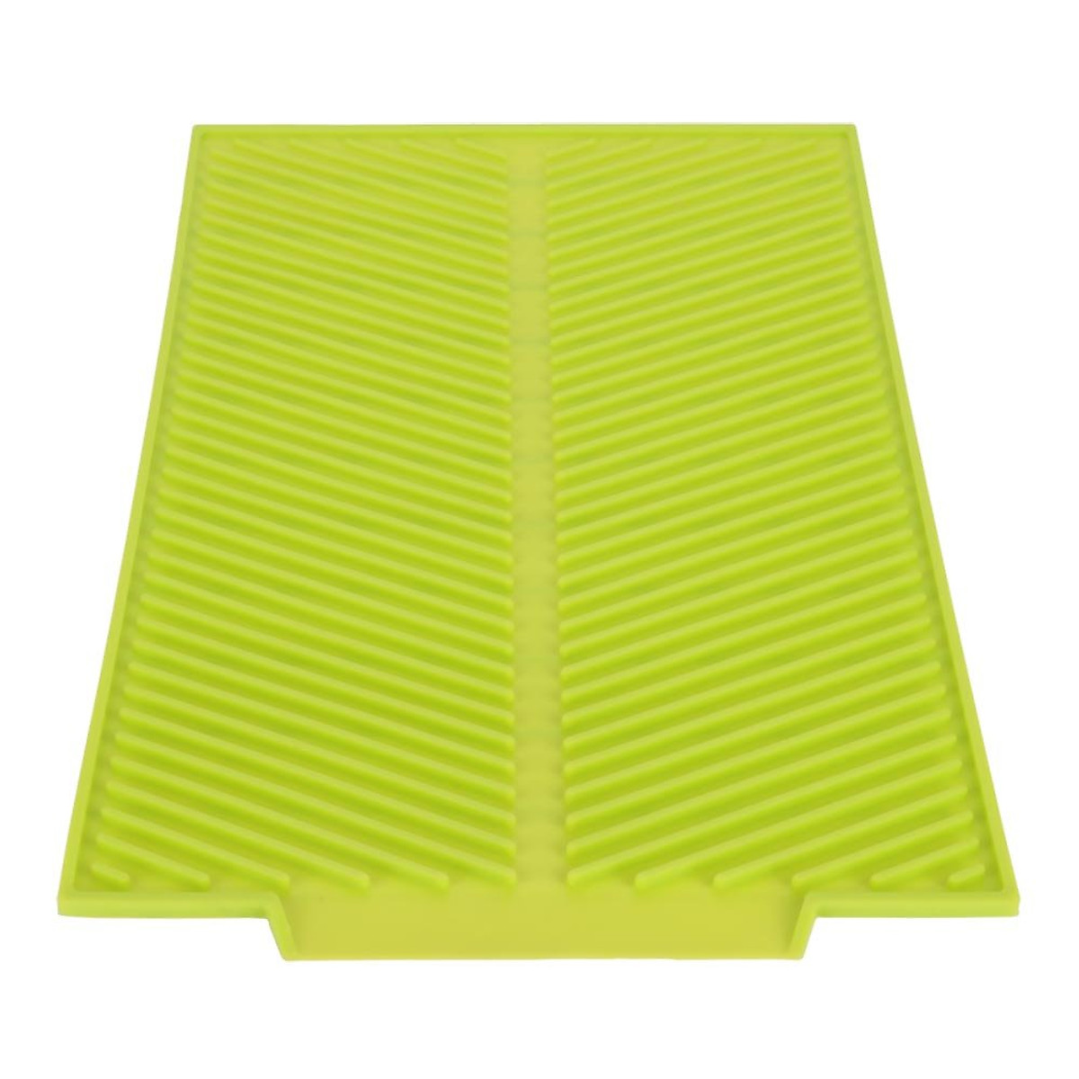 Drain Mat Universal Drain Board Drying Dishes Non-Slip Roll-Up drying Rack Pad Silicone Heat Resistant Slip-proof Tray(green)