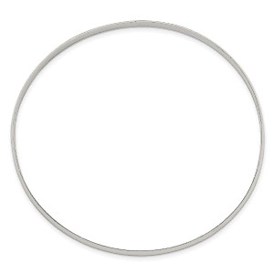 IceCarats 925 Sterling Silver 4.5mm Slip On Bangle Bracelet