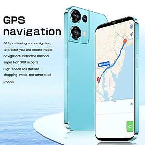 Pssopp HD Smart Phone GPS Navigation Smartphones 4000mah for Office (Green)