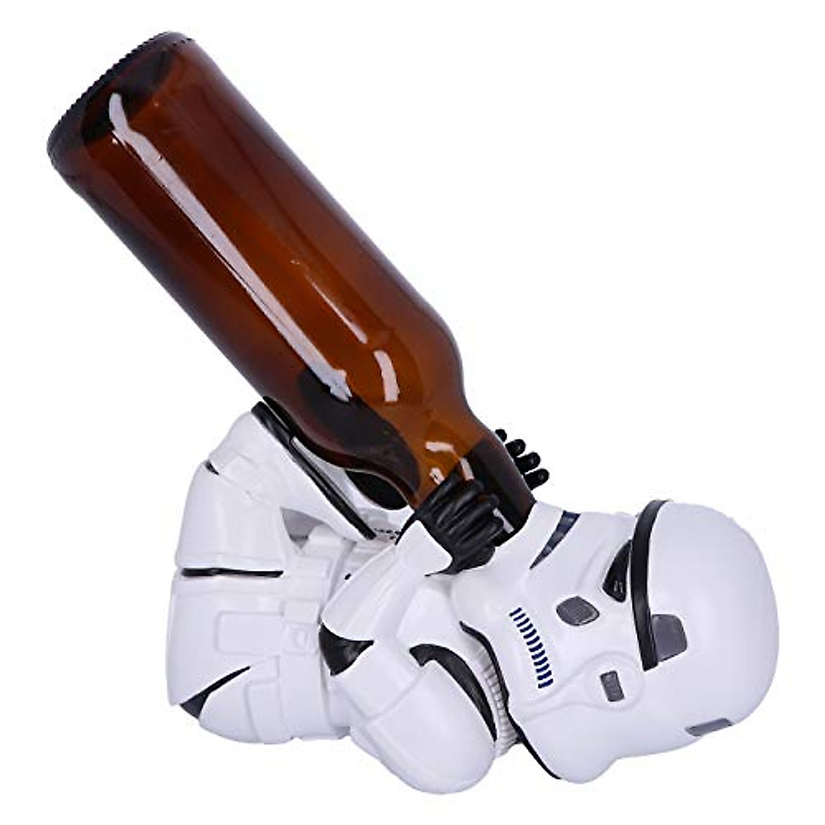 Nemesis Now Original Stormtrooper Sci-Fi Wine Bottle Holder Figurine, White, One Size