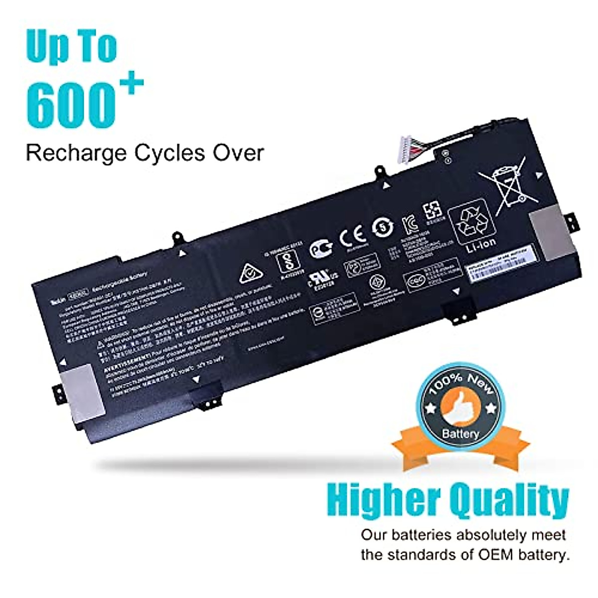 KB06XL 902499-856 902499-855 902401-2C1 Laptop Battery Replacement for HP Spectre X360 15 15-Bl012DX 15-BL0XX 15-BL1XX 15-BL002XX 15T-BL000 15T-BL100 Z6K99EA Series KBO6XL HSTNN-DB7R TPN-Q179