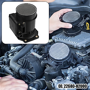 X AUTOHAUX MAF Mass Air Flow Meter Sensor 22680-02U00 for Nissan Skyline 1989-1995