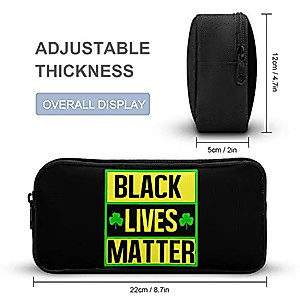 Black Lives Matter Pencil Case Stationery Pen Pouch Portable Makeup Storage Bag Organizer Gift