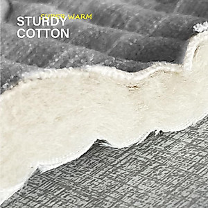 KCCRHIN Solid Color Sofa Cover 3 Cushion Chenille Couch Cover Sectional Thickened Non-Slip Sofa Slipcovers Modern Style Sofa Cushion Covers L/U Shape for Dogs Washable,Blue,70 * 70cm/27.6 * 27.6in