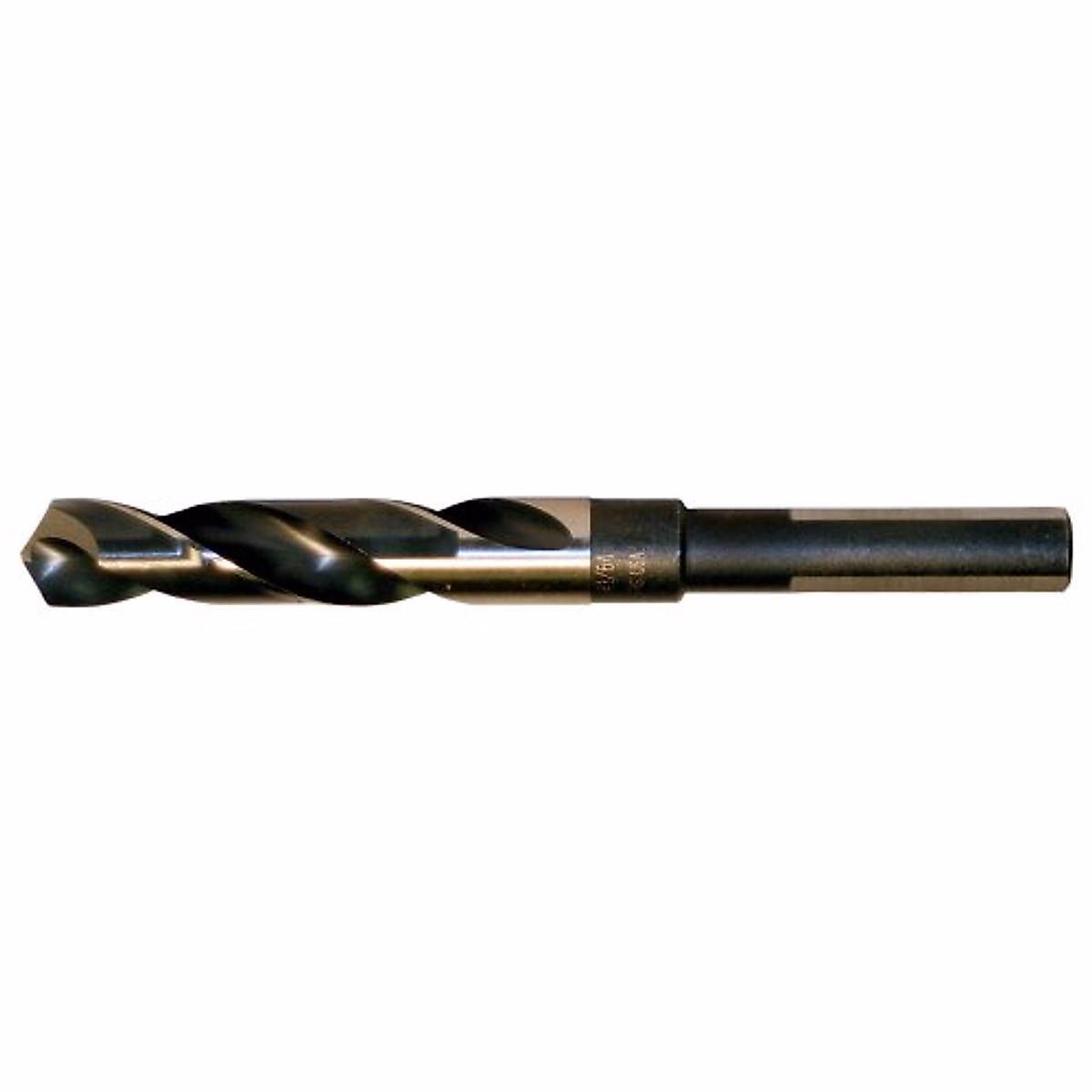 Cle-Line C17032 17/32 in. x 6 in. Black and Gold Oxide Finish High Speed Steel 118-Degree Split Point Reduced Shank Twist Drill Bit (1-Pack)