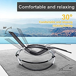 Outdoor Lounge Chair, New Zero Gravity Chair, Foldable Outdoor Chaise Lounge 2 Pack, 2021 Technological Innovation - A Combination of Recliner & Rocking Chairs