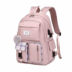 Acmebon Girl Roomy Fashion Laptop Backpack Casual Daily Backpack for Women Purple