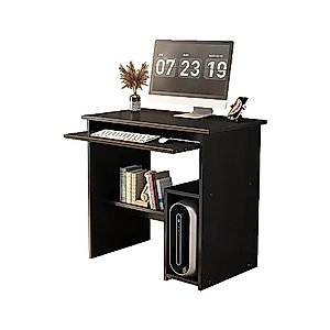 ALISENED Desktop Computer Desk, Laptop Study Table Office Desk with Storage Drawer Shelves Keyboard Tray, Small Student Desks Gaming Computer Desk for Small Spaces Home Office