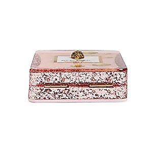 Kurt Geiger Women's Perfume Clutch Kiss Lock Pink Glitter Acrylic Shoulder Bag