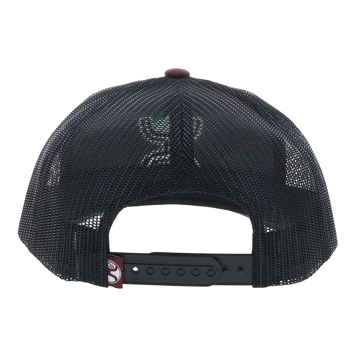 HOOEY Sterling 6-Panel Adjustable Trucker w/Logo (Maroon/Black)