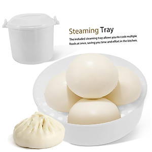 1 Set Pasta Cooker Cooker Vegetables Potato Portable Rice Cooker Portable Microwave Rice Cooker Ramen Cooker Steamer Small Rice Cooker Micro-wave Oven 3l White Plastic