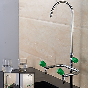 BBGS 3-nozzles Lab Faucets, High Arc Single Handle Sink Faucet for Kitchen Sink Stainless Steel Bar Commercial Laboratory Tap