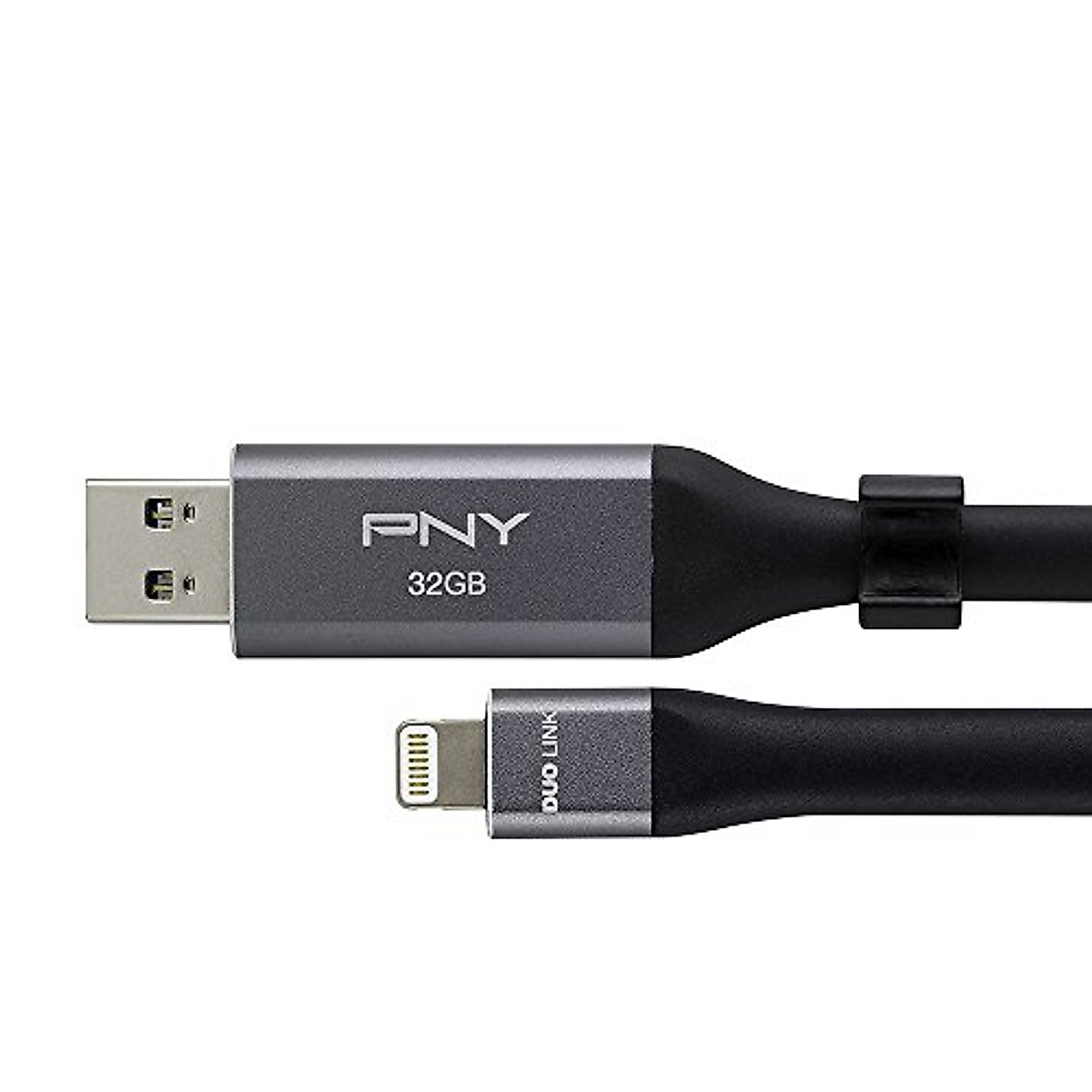 PNY 32GB DUO LINK iOS USB 3.0 OTG Flash Drive for iPhone & iPad and Computers - External Mobile Storage for photos, videos, and more