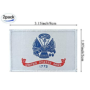 JBCD 2 Pack US Army 1775 Flag Patch Army Force Flags Tactical Patch Pride Flag Patch for Clothes Hat Patch Team Military Patch