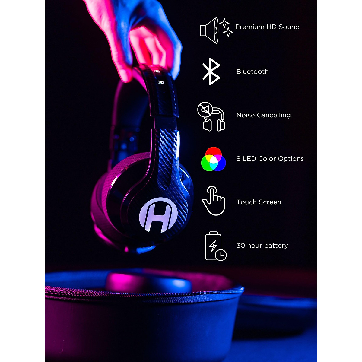 HAYMAKER The, Noise Cancelling Bluetooth Headphones, Premium HD Sound & Long Battery Life, Competitive Gaming Headset for Xbox X/S, Xbox, PS5, PS4, PC, Switch, Mobile | Black