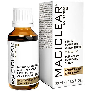 Luxury Dark spot remover for Face and Body Serum - Age spot corrector Acne scar - Anti aging - Bleaching Vitamin C organic Swiss brand Magiclear 30 ml