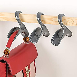 Purse Hanger Hook Bag Rack Holder - Handbag Hanger Organizer Storage - Over The Closet Rod Hanger for Storing and Organizing Purses | Backpacks |Satchels | Crossovers | Handbags | Tote（4 Pack）