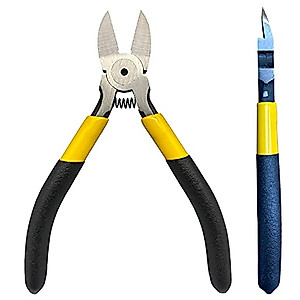 Wire Cutters, BOOSDEN 5 inch Flush Cutter, Dikes Wire Cutter for Crafting Electrical Jewelry Making, Precision Wire Cutter, Small Wire Cutter, Ultra Sharp Wire Clippers, Wire Snips