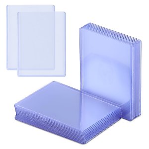 Baseball Card Sleeves, 50 Count Standard Toploaders Transparent Hard Plastic Design for Football, Photocard, Trading Card Sleeve