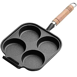 Egg Frying Pan Nonstick 4 Cups Pancake Pan Easy Clean Egg Cooker Omelet Pan for Breakfast, Plett, Crepe Pan, Suitable for Induction Cooker Electric Ceramic Stove