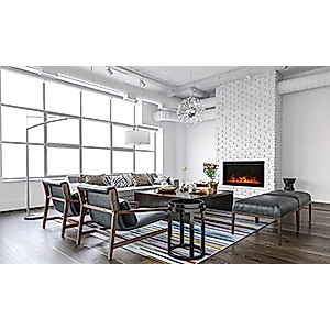 Remii Classic Slim Smart Electric -30-Inch WiFi Enabled Fireplace, Featuring a Multifunction Remote Control, Multi Speed Flame Motor