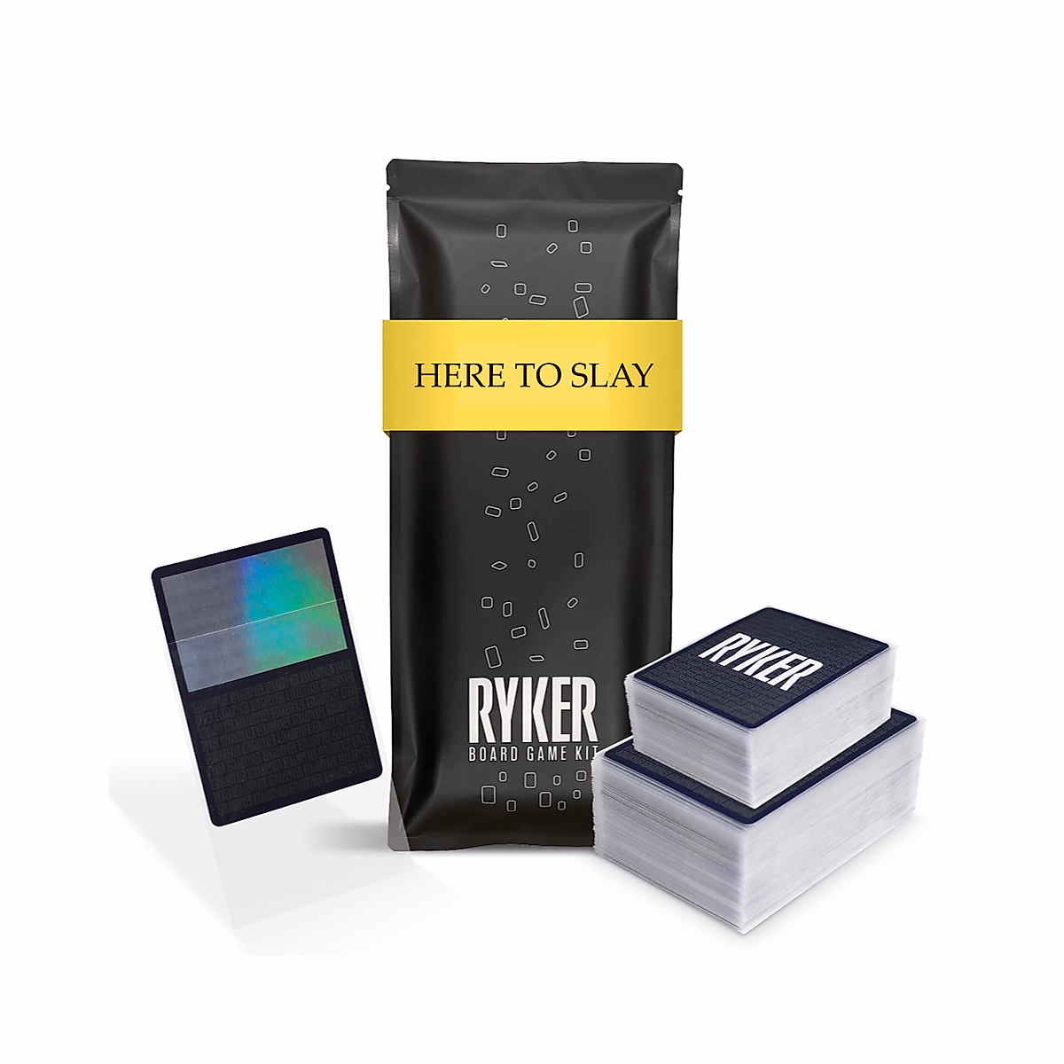 Ryker | Compatible with Here to Slay Card Protector Sleeves (Clear) | Board Game Card Sleeves PVC and Acid Free | Clear Sleeves Top loaders for Cards | Standard American Matte Card Sleeves
