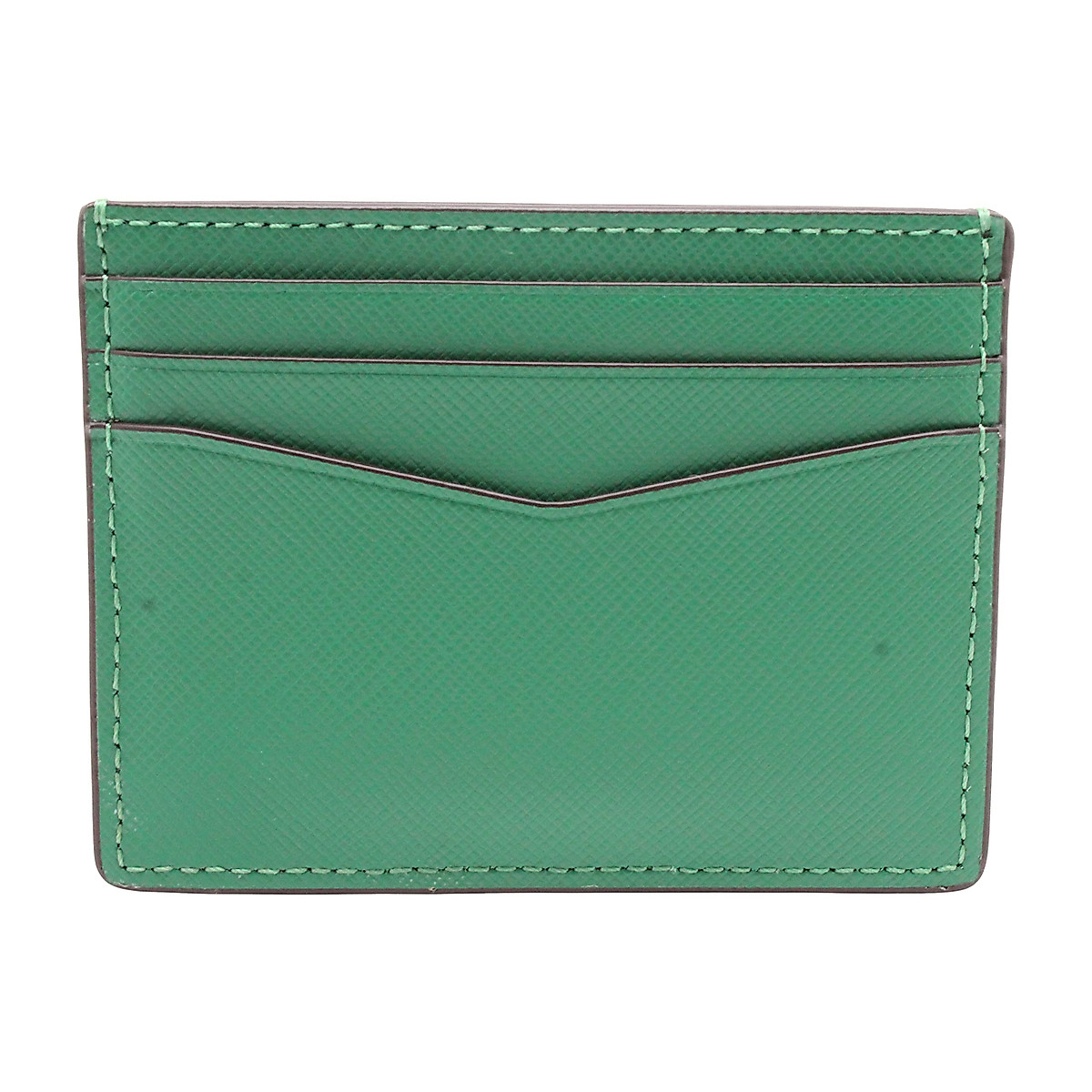 Kate Spade New York Staci Small Slim Card Holder In Gold, Green bean