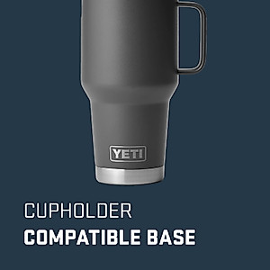 YETI Rambler 30 oz Travel Mug, Stainless Steel, Vacuum Insulated with Stronghold Lid, Charcoal