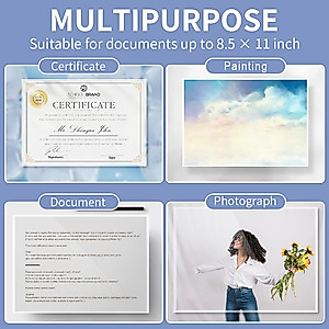 Laminating Sheets, PANDRI 500 Pack Thermal Laminator Pouches Holds 8.5 x 11 Inch, 3 Mil Clear Laminator Paper 9 x 11.5 Inch, Letter Size