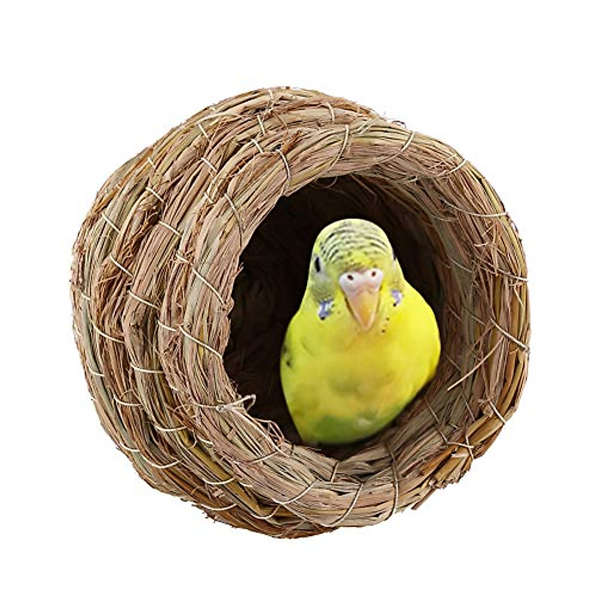 Bird, Handwoven Straw Bird Cage, for Macaw, Hamster for Small Pet Cave House