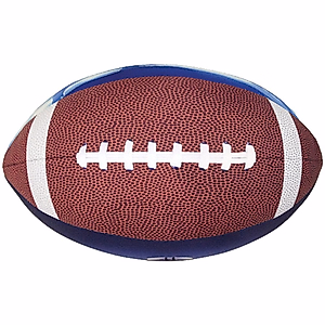 iscream Game On! Photoreal Football Shaped 16" x 12" x 12" Microbead Accent Pillow
