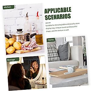 ABOOFAN 2pcs Nail Jewelry Tray Earring Dish Bathroom Vanity Tray Entryway Key Dish Decorative Dish Heart Shaped Trinket Dish Jewelry Dresser Ring Storage Holder Organizer Plaster Necklace