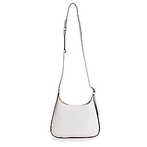 Tory Burch Womens Miller Pebbled Leather Shoulder Handbag Black Medium