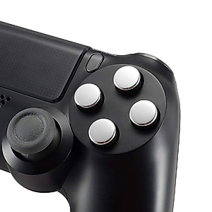 eXtremeRate Magnetic Metal Bullet Buttons for PS4 Controller, Adjustable Action Buttons, Replacement Parts Repair Kit for PS4 Slim Pro Controllers (20 in 1)