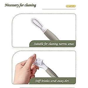 Cleaning Brush Grout Crevice Brush - Grout Cleaning Brush Deep Detail Clean Scrub Brush Crevice Cleaning Brush is Applicable to Various Narrow Spaces Such as Bottle Cap/Faucet/Stove/Window/Tile