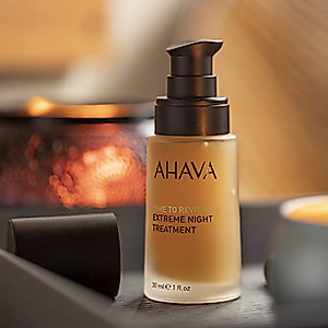 AHAVA Extreme Night Treatment - Exclusive Moisturizer, Neck & Chest Cream, Smoothes Skin & Reduces Wrinkles, Enriched with Patented Extreme Complex, Dead Sea Osmoter, Peptides & Resveratrol 1 Fl.Oz
