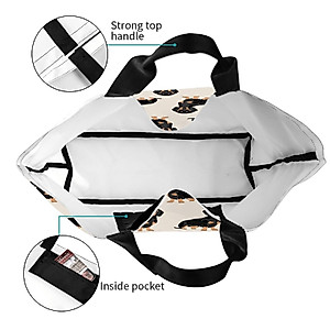 Wiener Dog Fabric Doxie Dachshund Weiner Dog Pet Dogs Waterproof Tote Bag Women Large Capacity Shoulder Grocery Shopping Bags