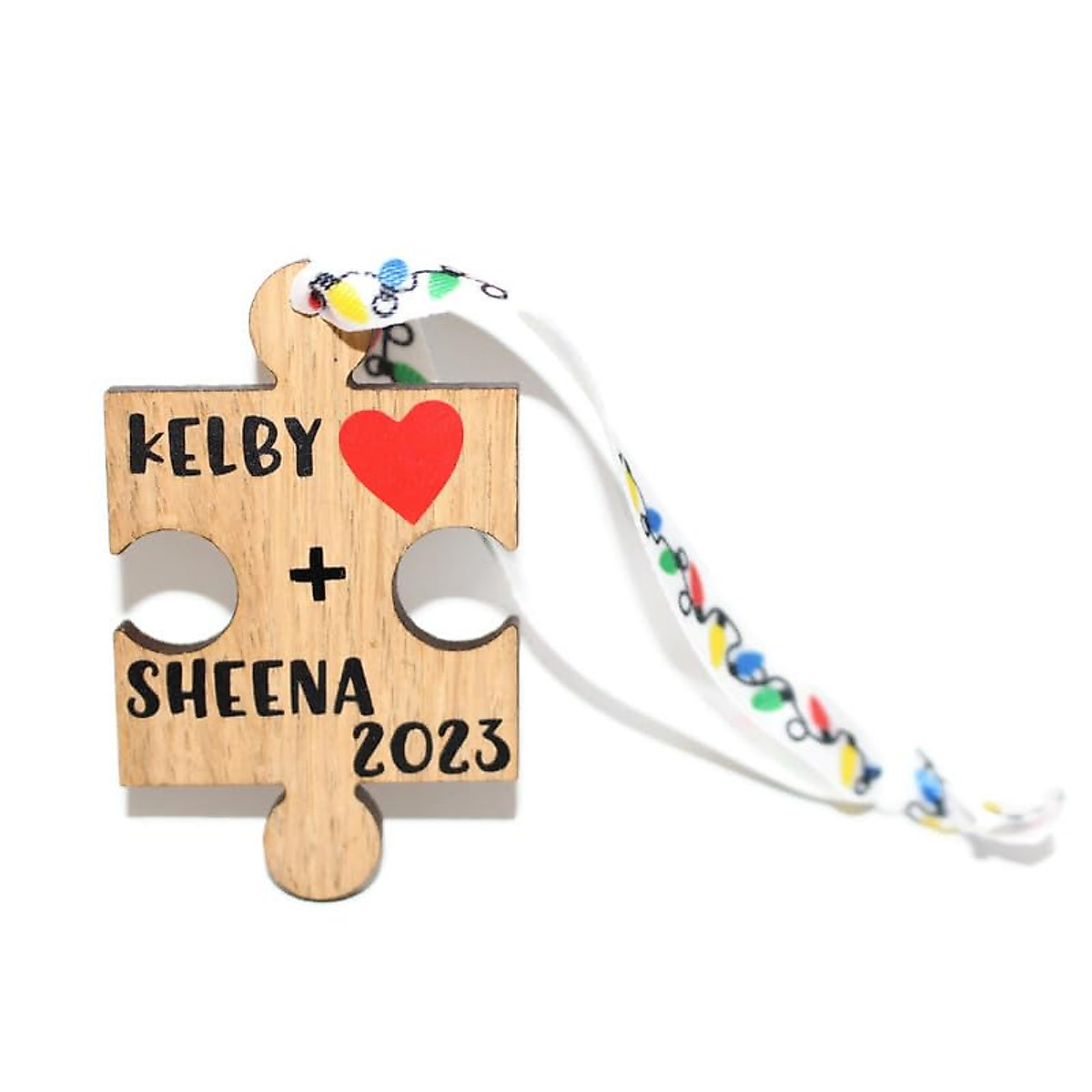 Hiding Place Boutique, Handmade Puzzle Teacher Ornament, Autism Kindergarten Classroom Christmas Personalize Pre K Gift Graduation Elementary Retirement Squad Crew Lunch Science Math Reading Writing