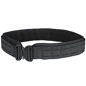 Condor LCS Cobra Gun Belt (Black, Medium/Large: 40.5"-44.5" Long, Waist 34"-36")